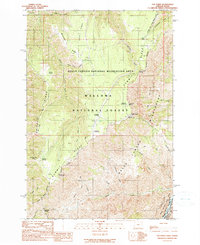 1990 Map of Hat Point, Wallowa County, OR — High-Res | Pastmaps